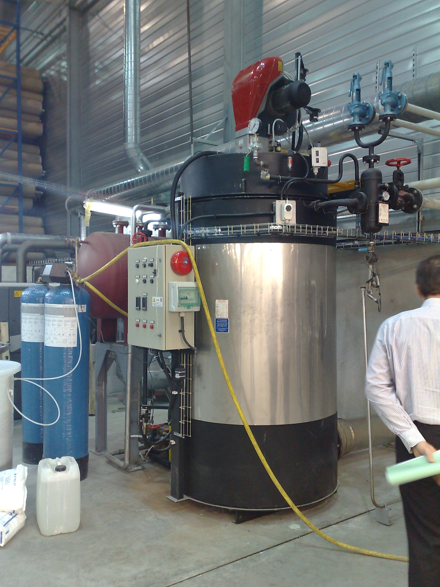 Installation chaudière vapeur instantanée